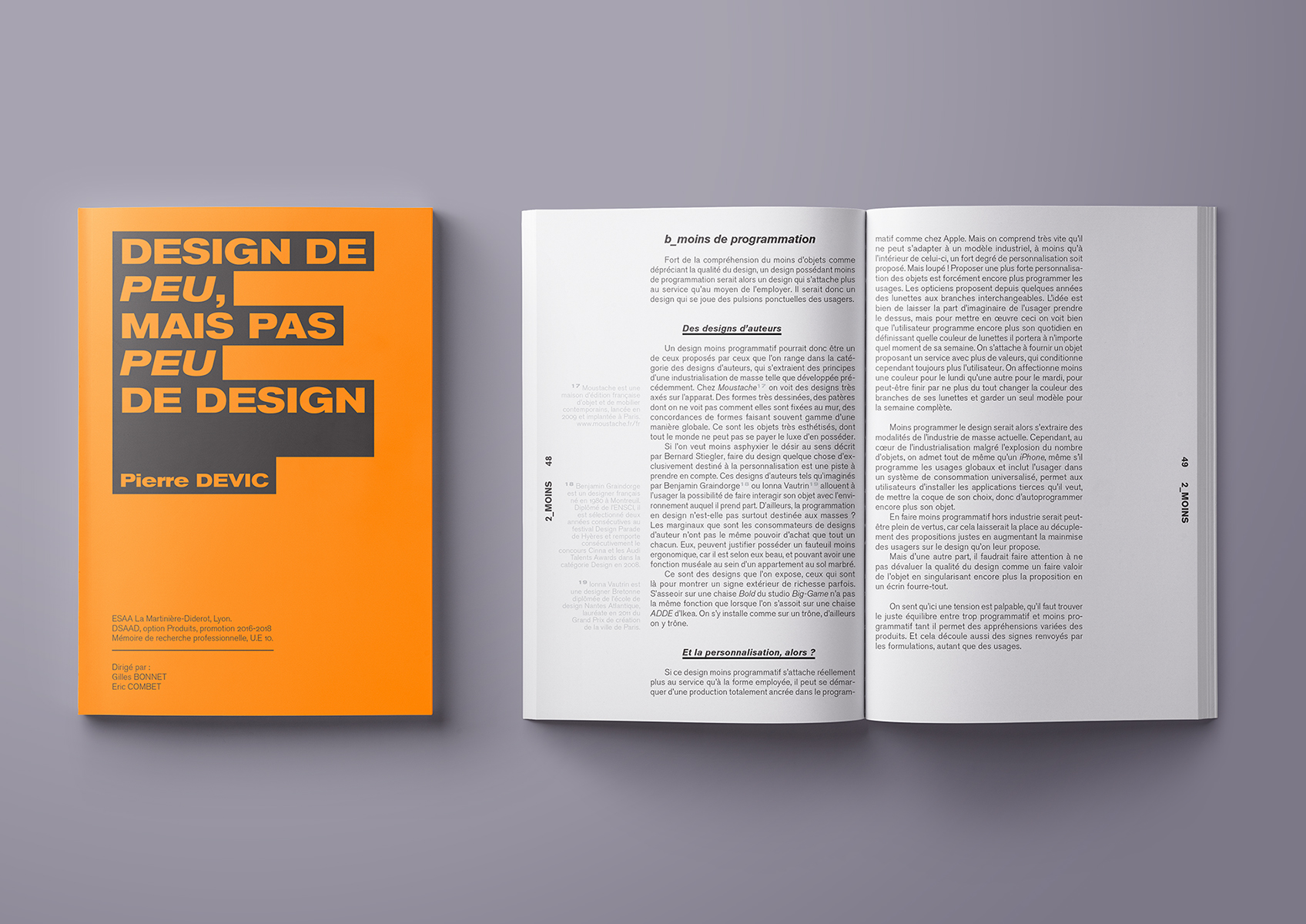 Mémoires | Diplôme Supérieur d’Arts Appliqués Master Lyon